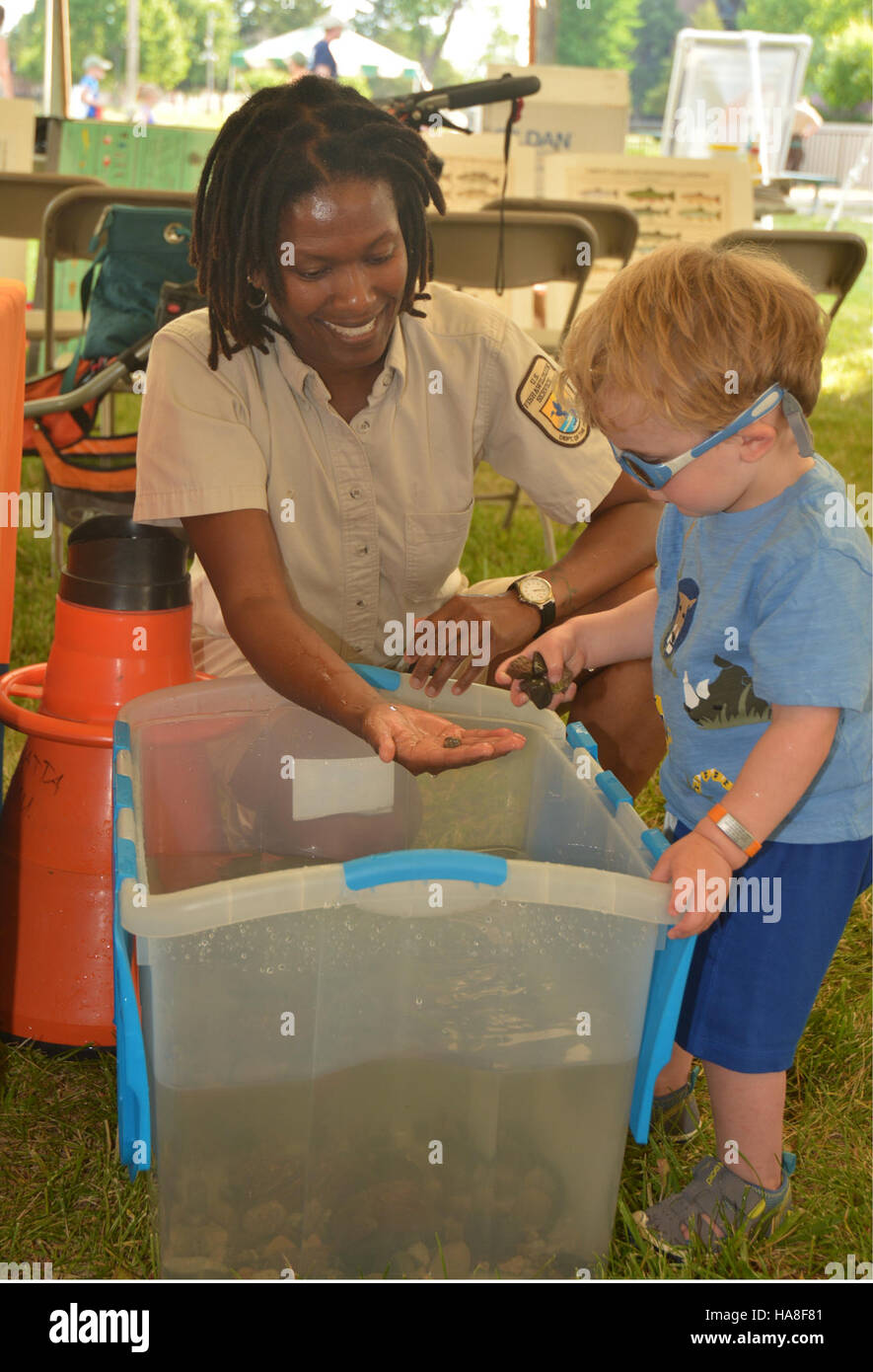 The *Fish Rodeo* photograph captures the excitement and activity around ...
