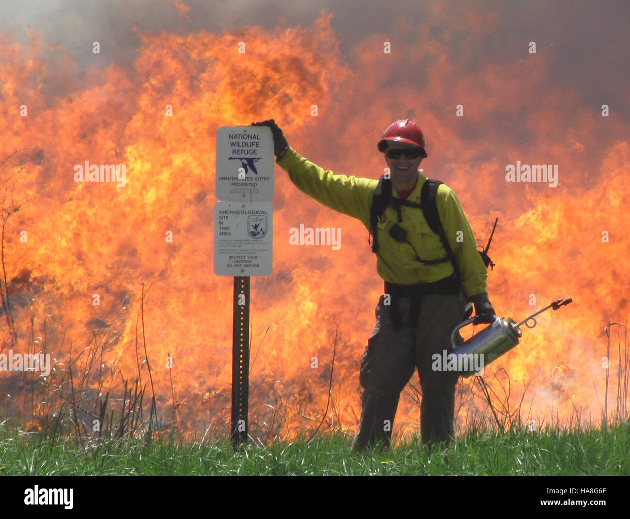 Controlled burning is an important management technique used at ...