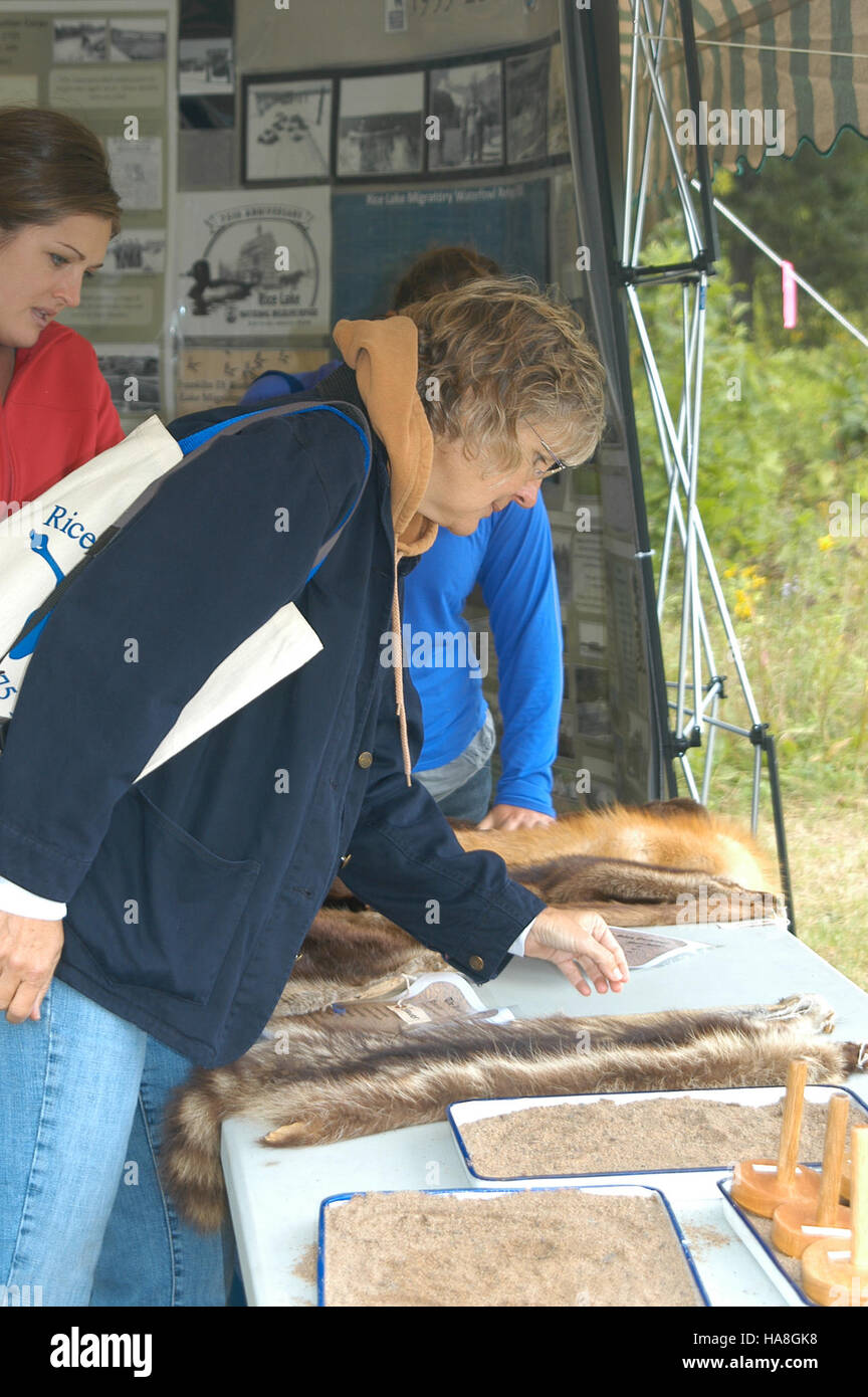 The fur table display at national parks educates visitors on wildlife ...