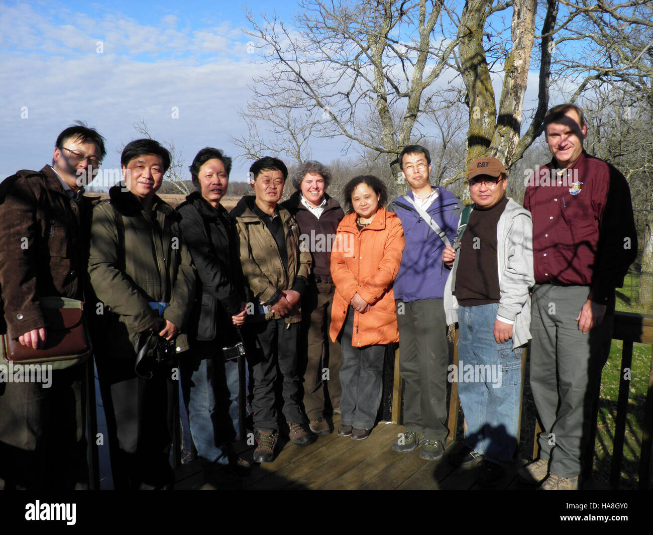 Visitors from China explore the Sherburne National Wildlife Refuge ...