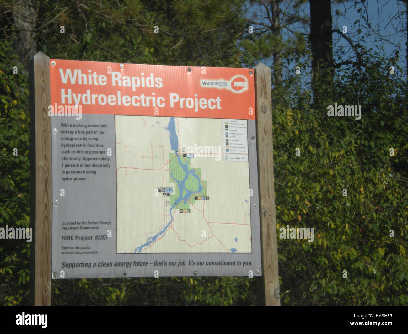 usfwsmidwest 5427780867 White Rapids Hydroelectric Project Sign Stock ...