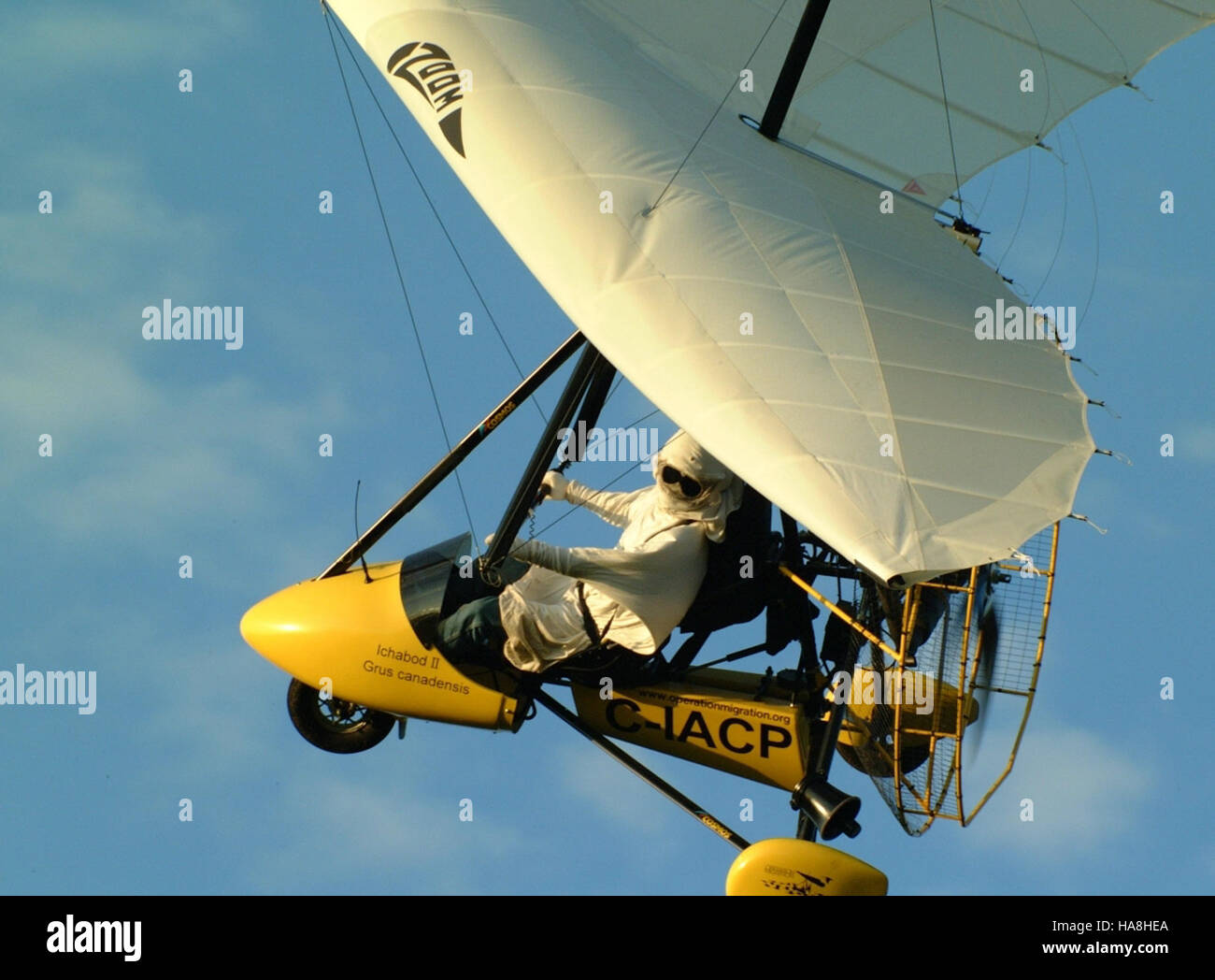 An ultralight aircraft is used to monitor wildlife populations and ...
