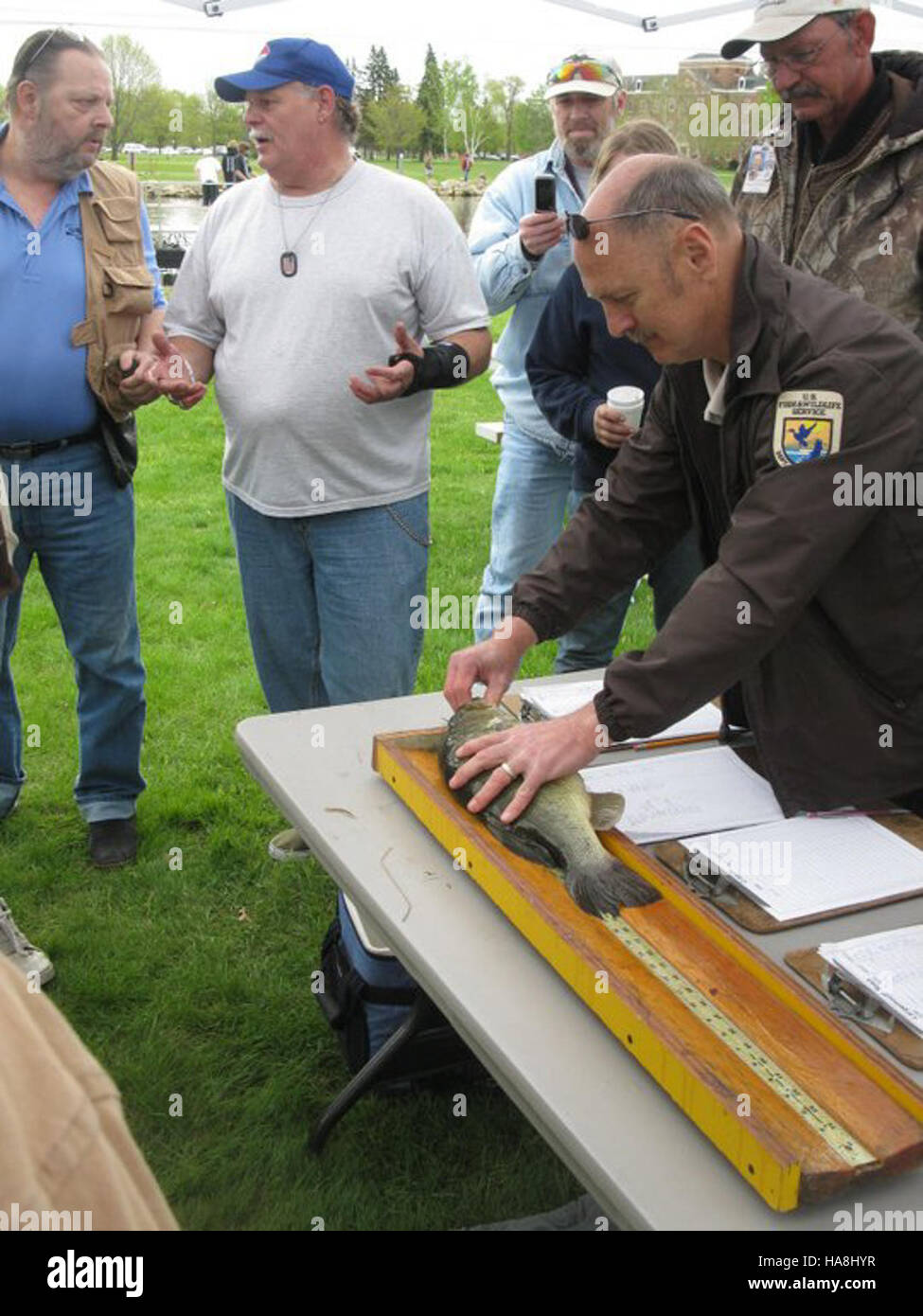 usfwsmidwest 5750903000 Measuring a catch. Photo courtesy of Tomah VA ...