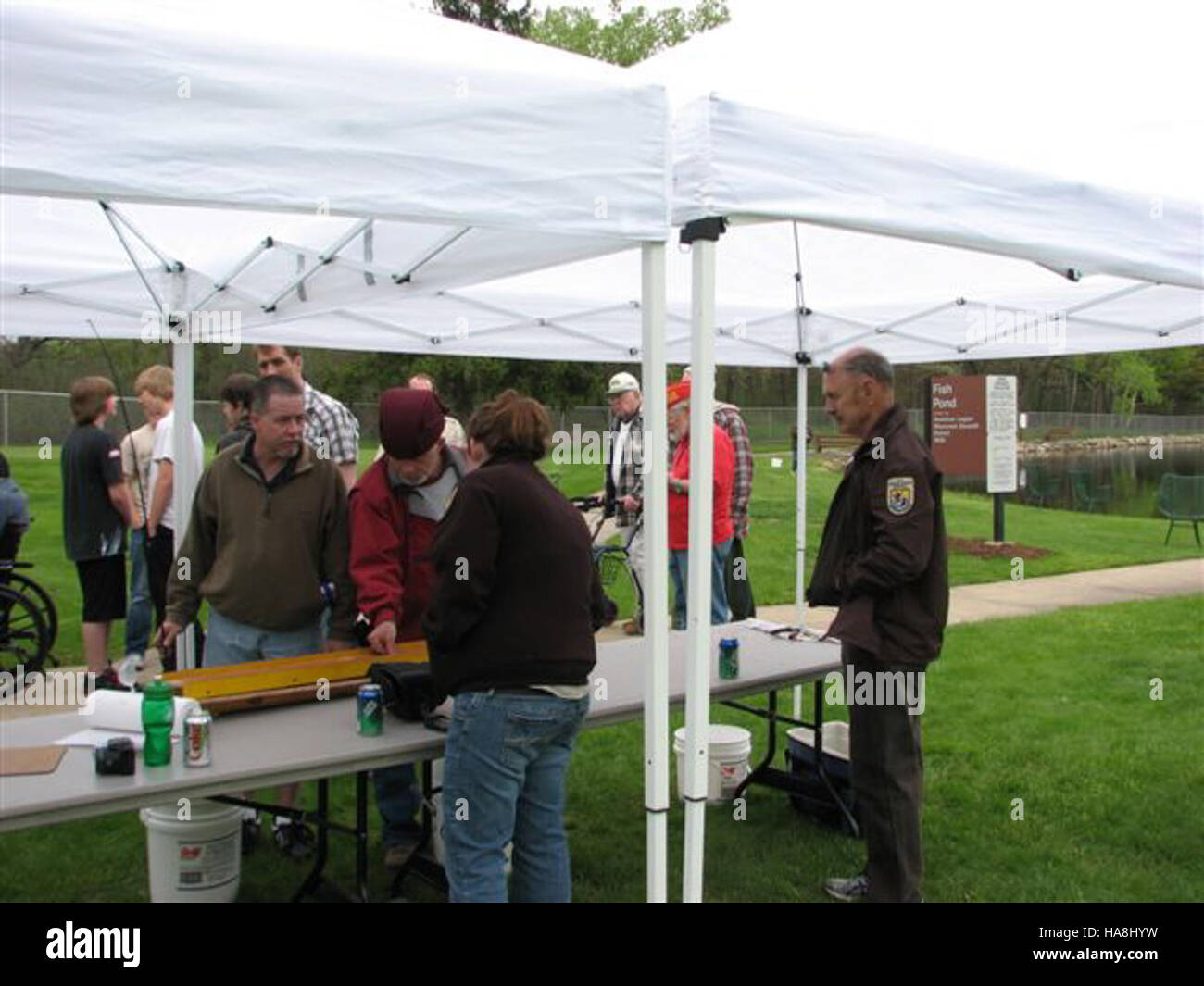 A U.S. Fish and Wildlife Service measuring station in the Midwest ...