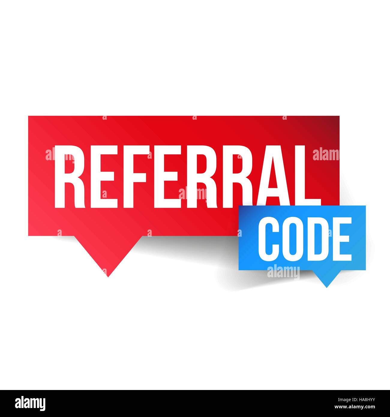 Referral Code vector speech bubble Stock Vector Image & Art - Alamy