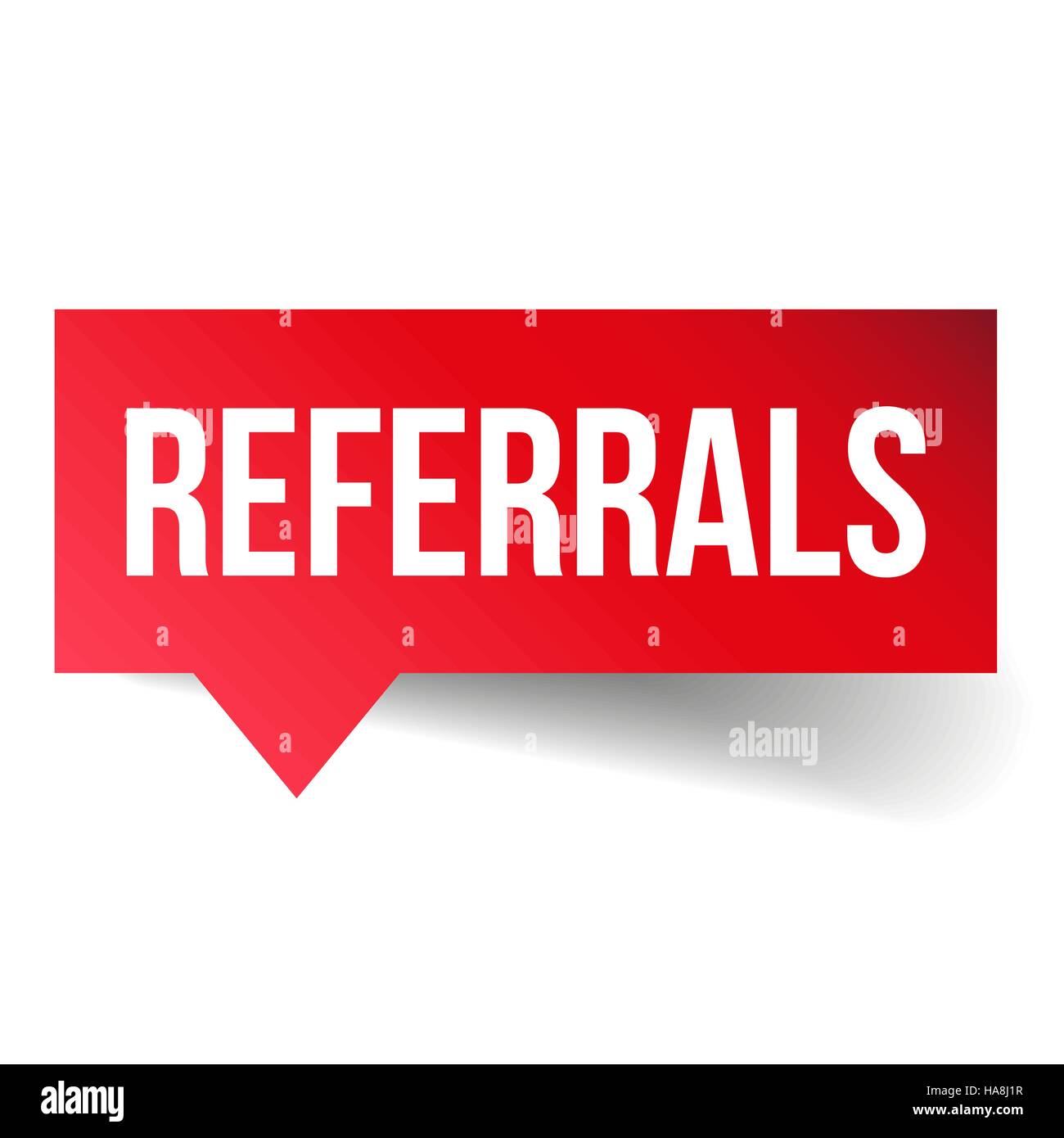 Referrals vector speech bubble Stock Vector Image & Art - Alamy