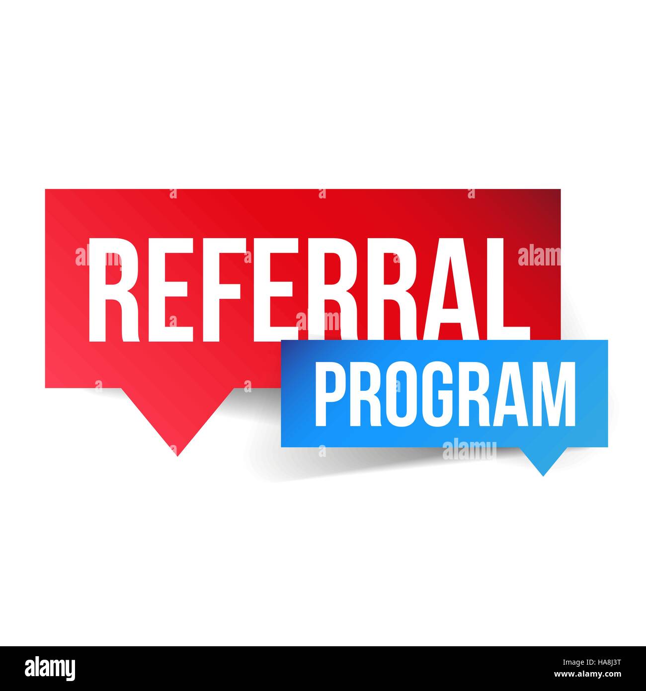 Referral Program vector speech bubble Stock Vector Image & Art - Alamy