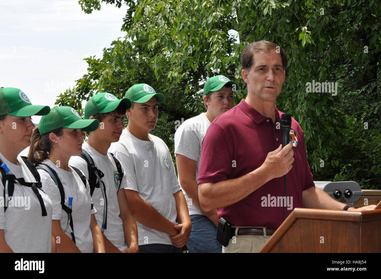 Director Dan Ashe meets with the Youth Conservation Corps (YCC) members ...