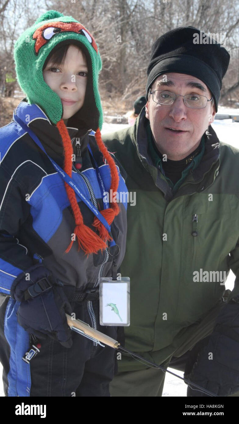 usfwsmidwest 6941932591 tom with green hat Stock Photo - Alamy
