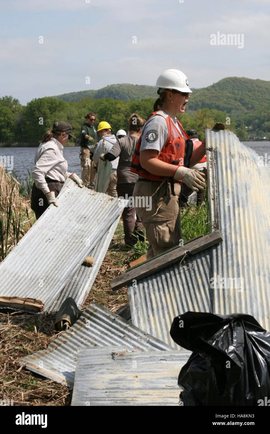 A line of metal siding is displayed, possibly part of infrastructure ...