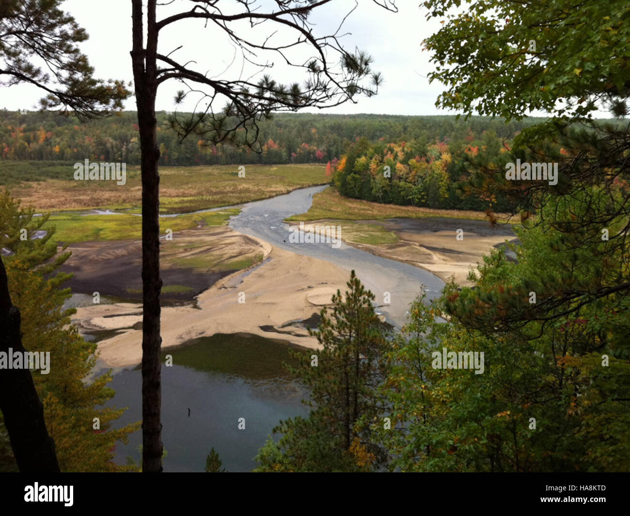Brown Bridge Delta, located in a U.S. national park, is a notable site ...