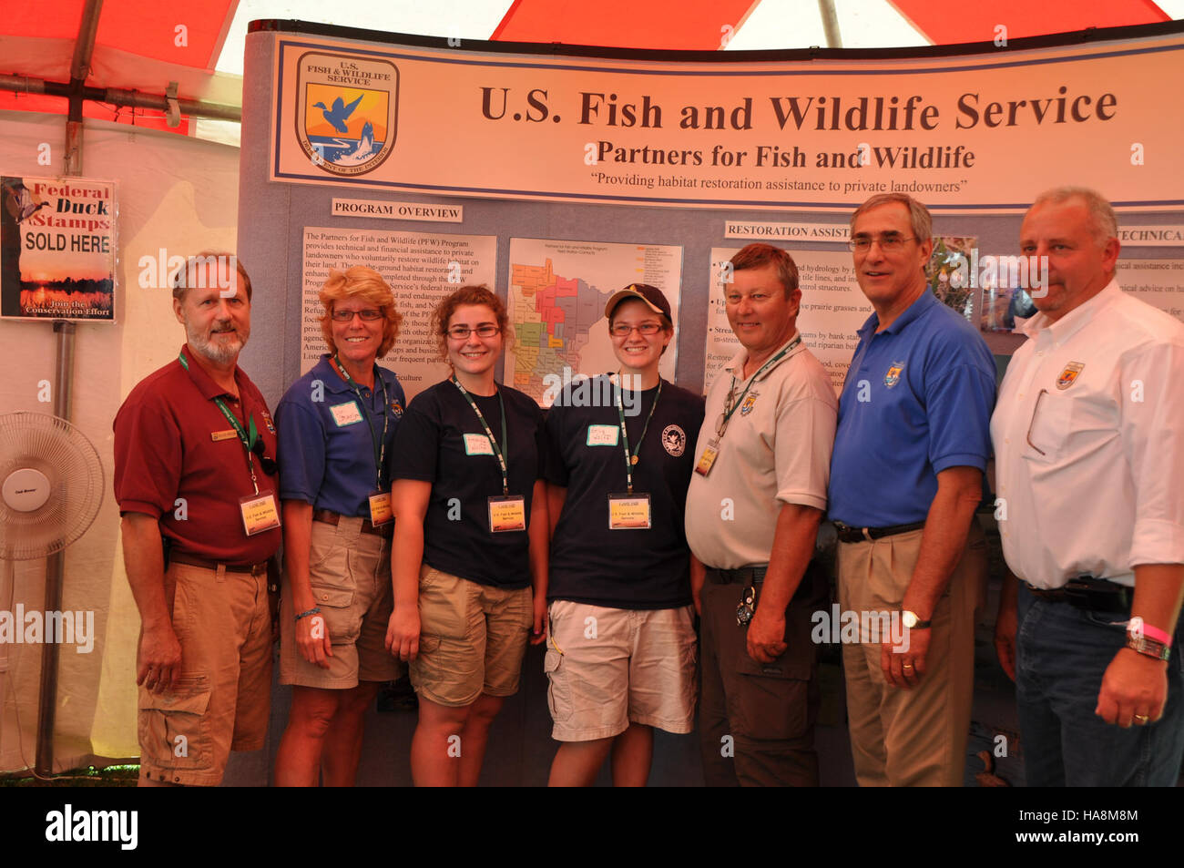 Director Tom Melius of the U.S. Fish and Wildlife Service and staff are ...