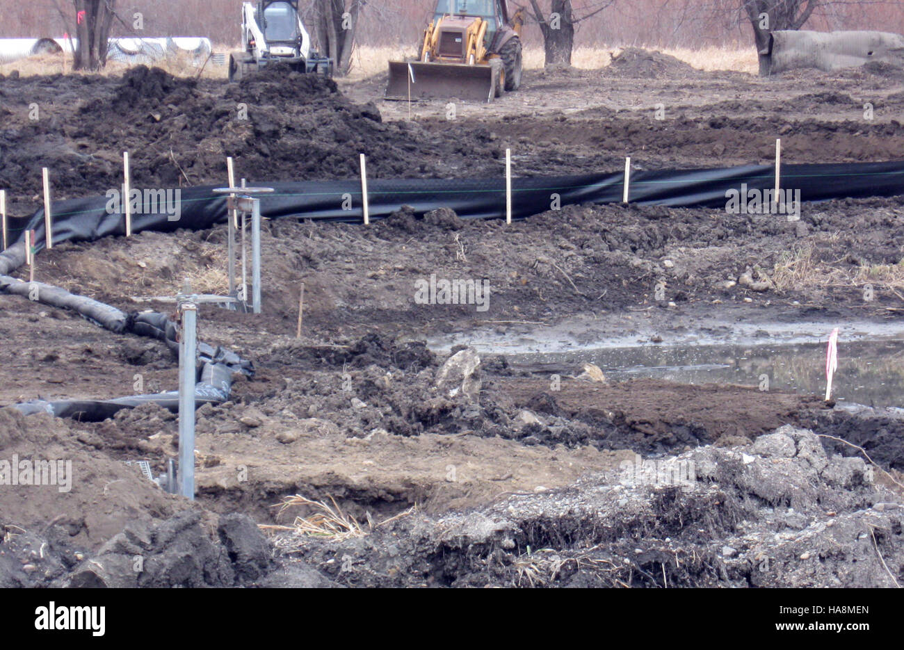 Silt fences are used in national parks to prevent soil erosion and ...