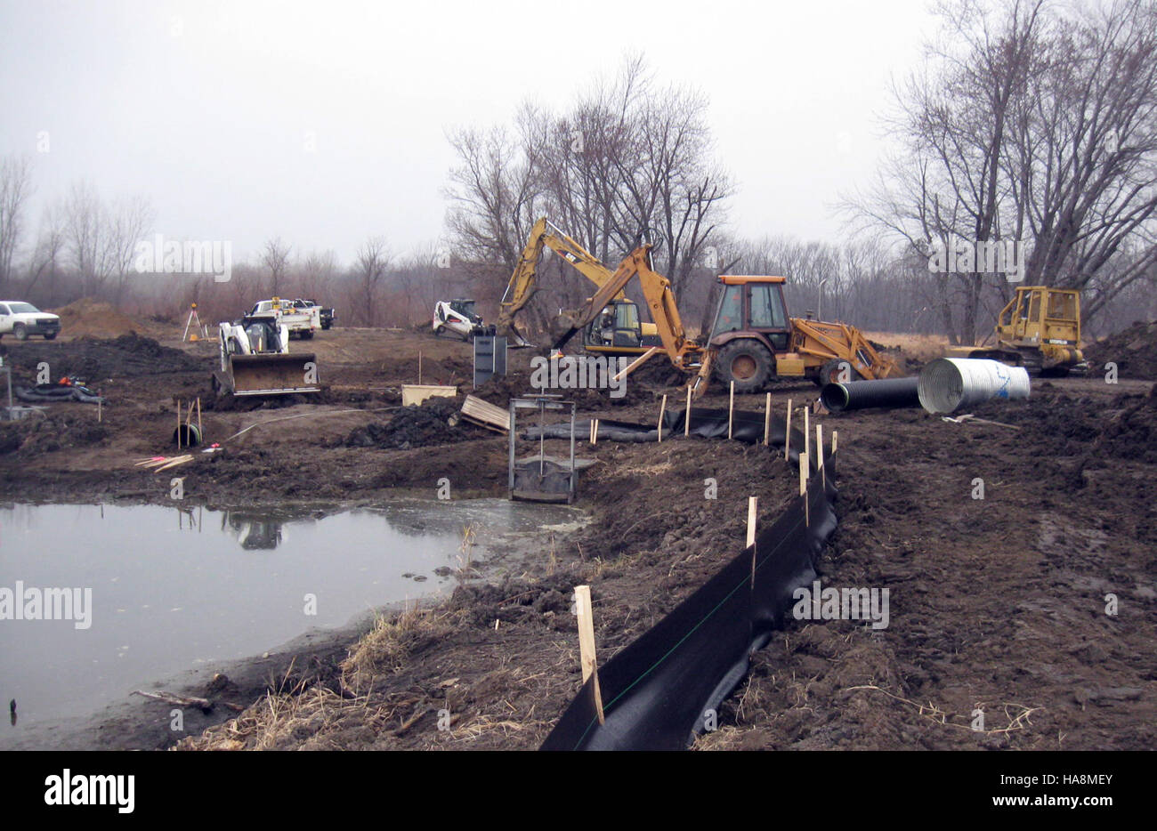 Silt fences are installed within national parks to control erosion and ...