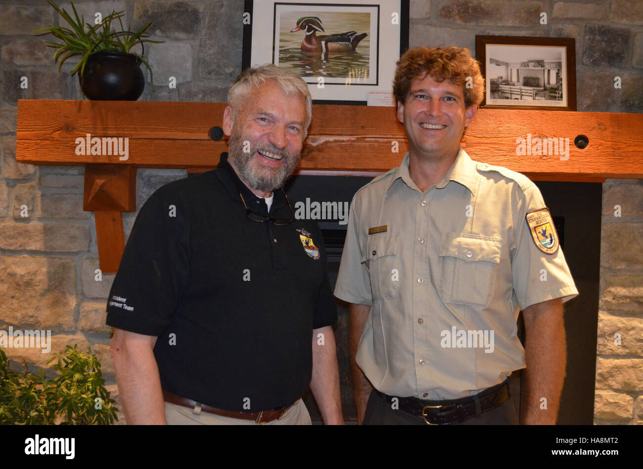 usfwsmidwest 9969981593 Rowan Gould and Justin Woldt Stock Photo - Alamy