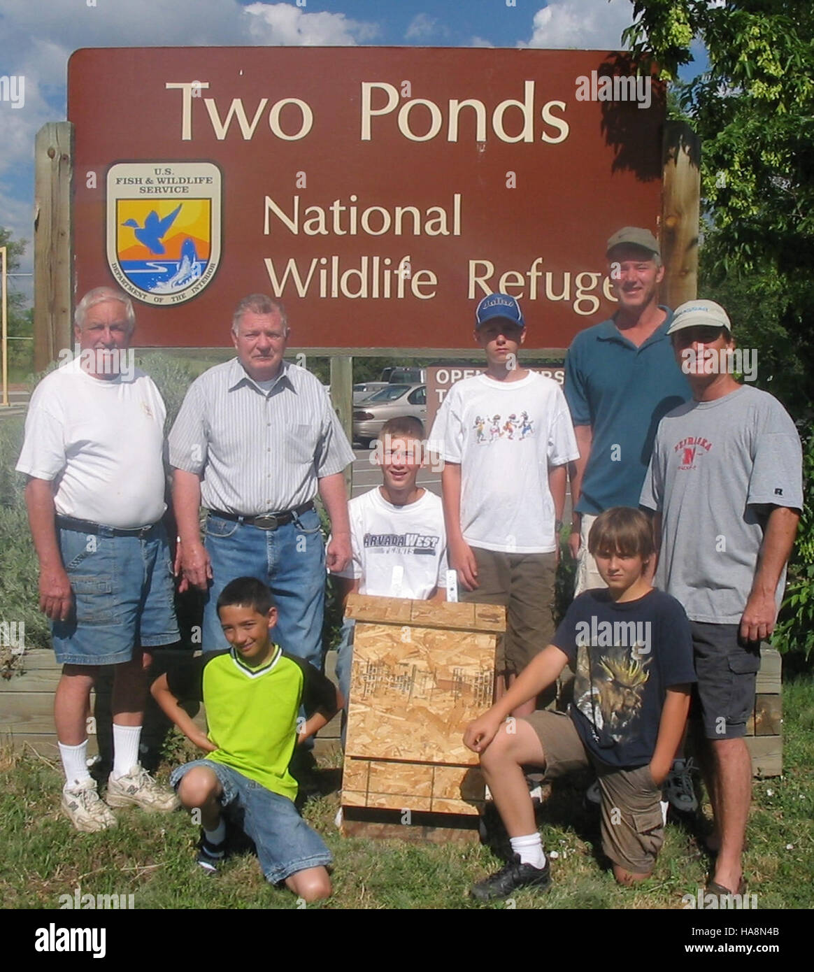 usfwsmtnprairie 10997820145 Eagle Scout - Bat Box Crew Stock Photo - Alamy