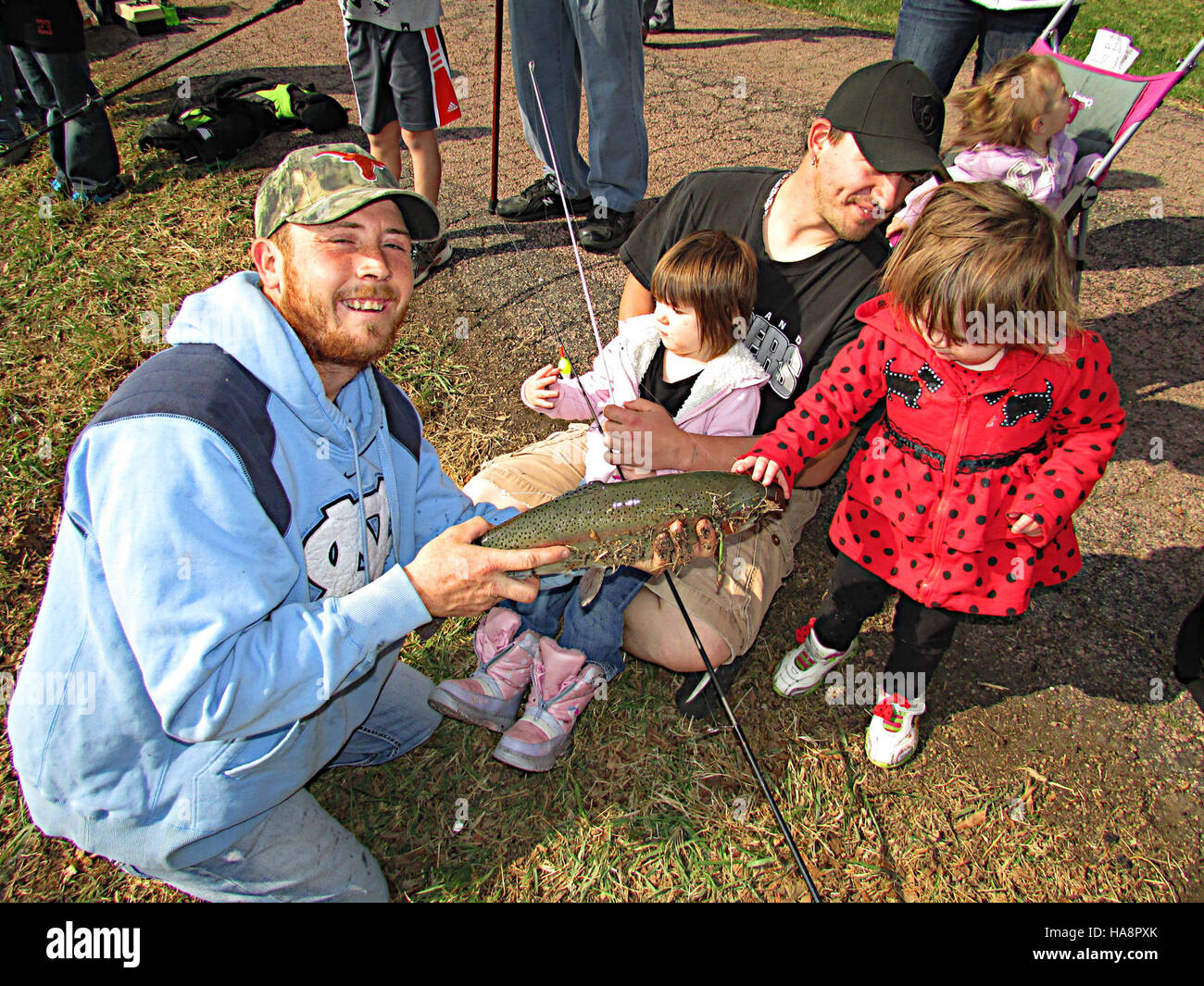 A family participates in conservation activities, showcasing how family ...