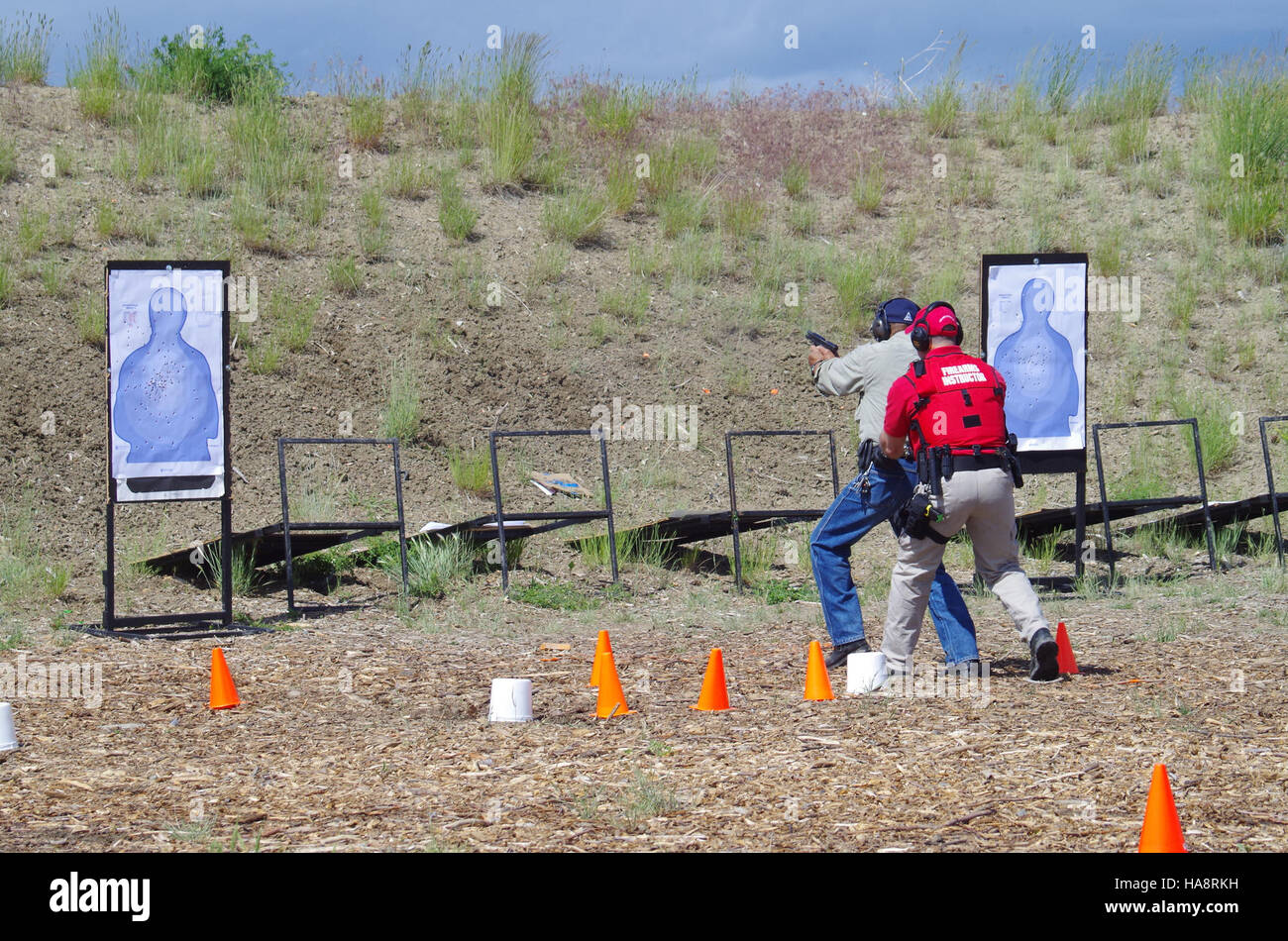 This image shows tribal law enforcement officers receiving training ...