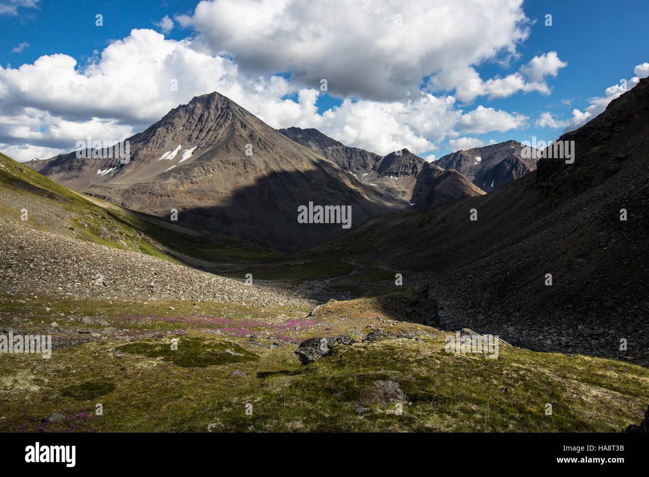 A breathtaking view of a valley located above the Aqueduct in Alaska ...