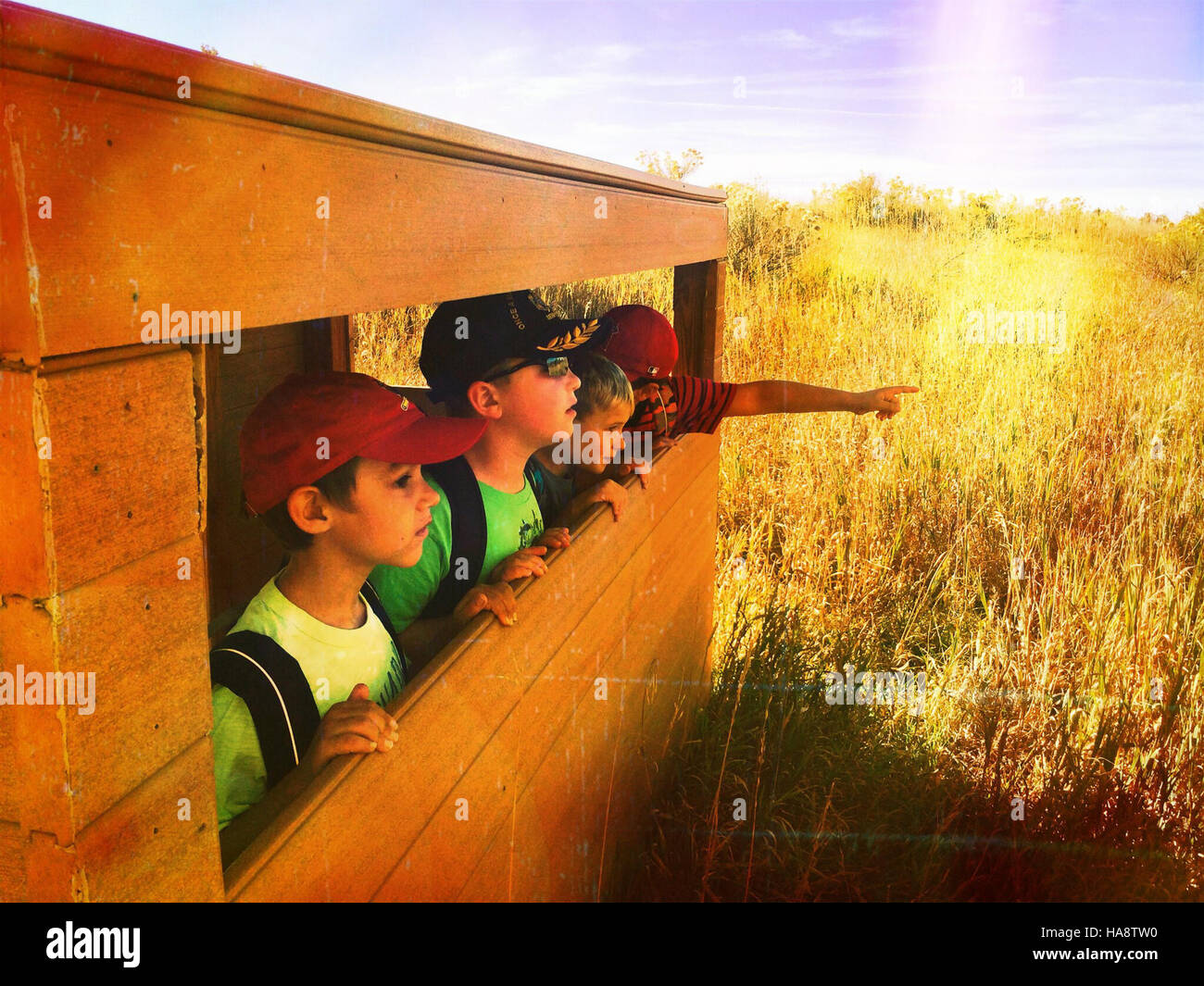 Explorers at Two Ponds National Park engage in field activities ...