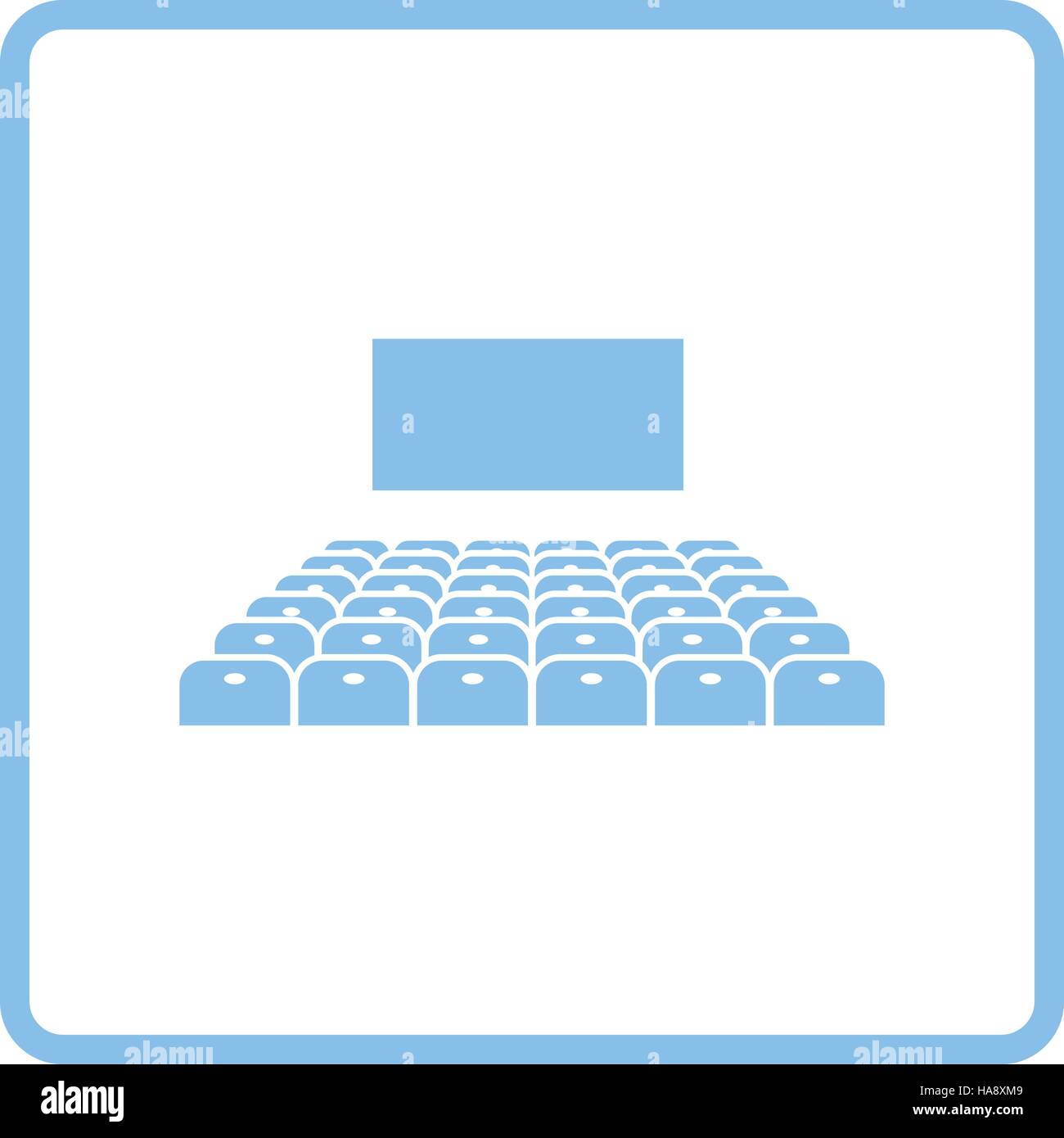 Blue auditorium Stock Vector Images - Alamy