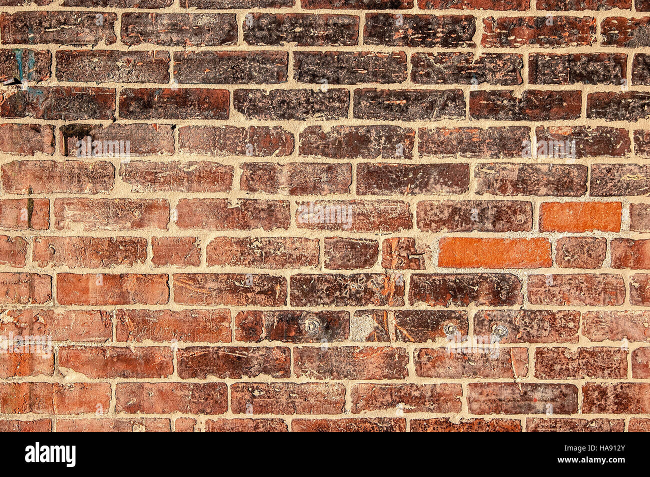 Background of old vintage brick wall vintage color Stock Photo - Alamy
