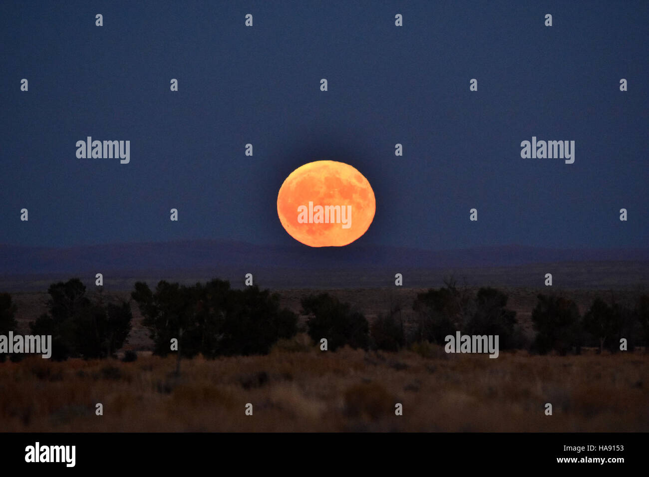 A beautiful photograph of the Harvest Moon rising over Seedskadee ...