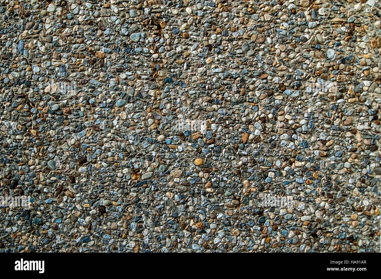 Crushed granite gravel filling cement surface as background texture ...