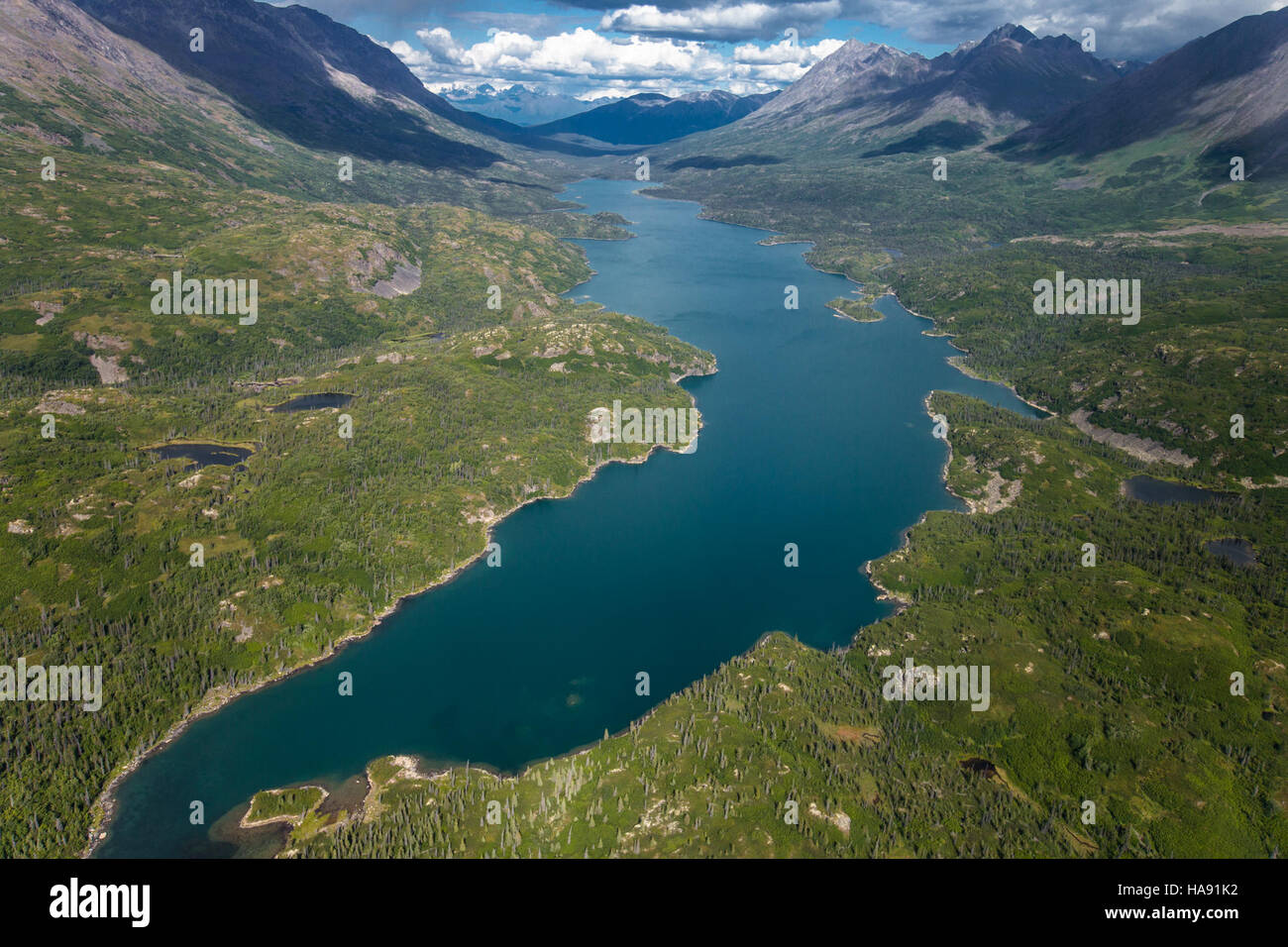 Lower Tebay Lake, located in Alaska, is a pristine example of the ...