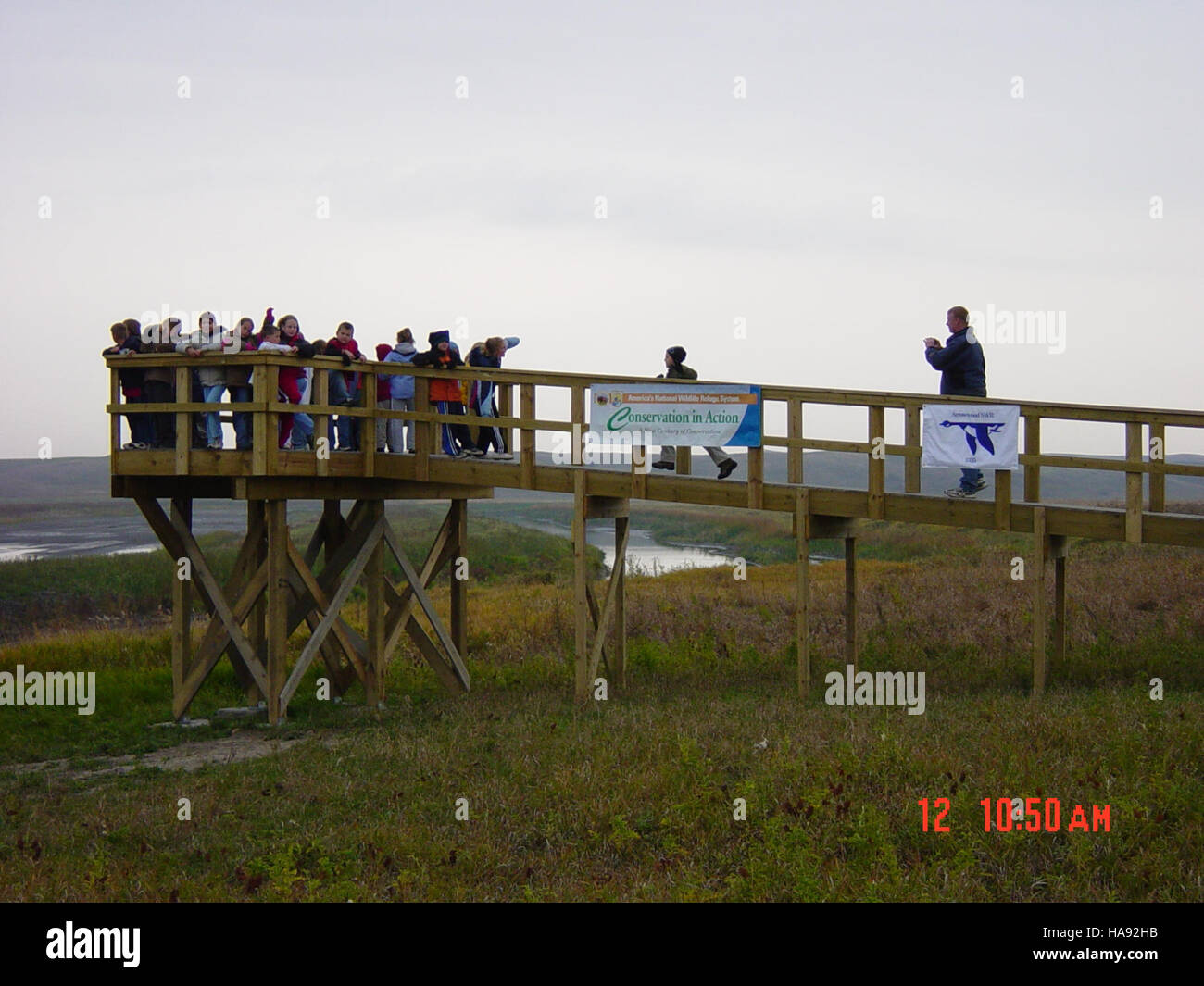 The Wetlands Observation Deck in a National Park allows visitors to ...