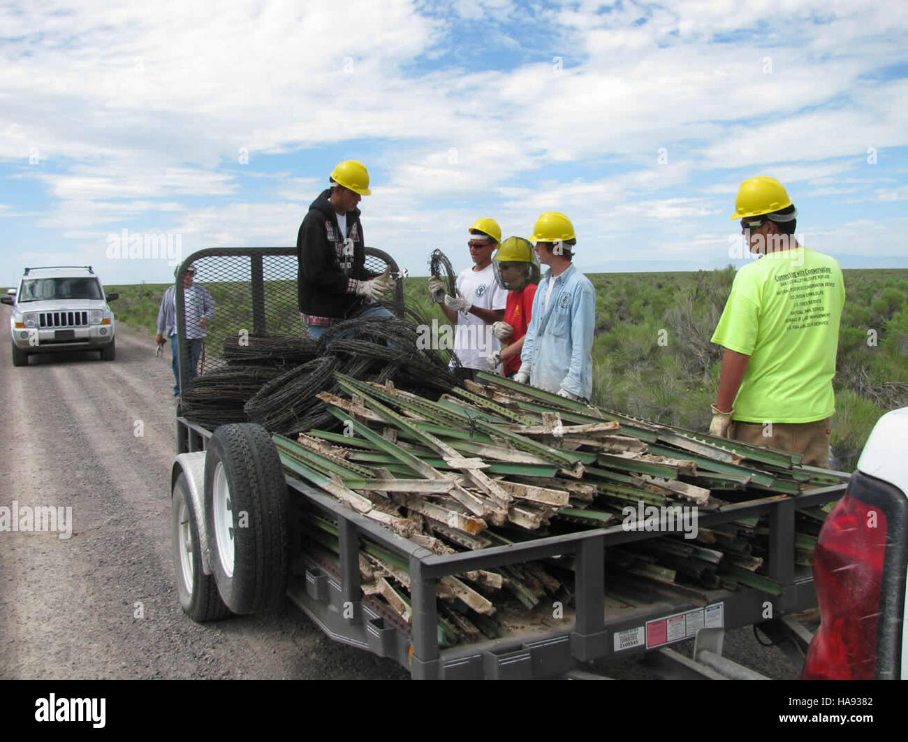 The Youth Conservation Corps works at the Baca National Wildlife Refuge ...
