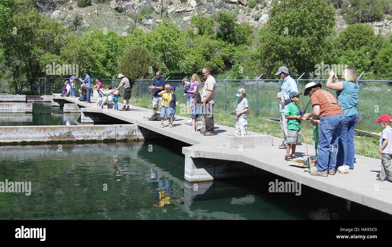 usfwsmtnprairie 5958390750 Group at Jones Hole Kids Fishing Day Stock ...