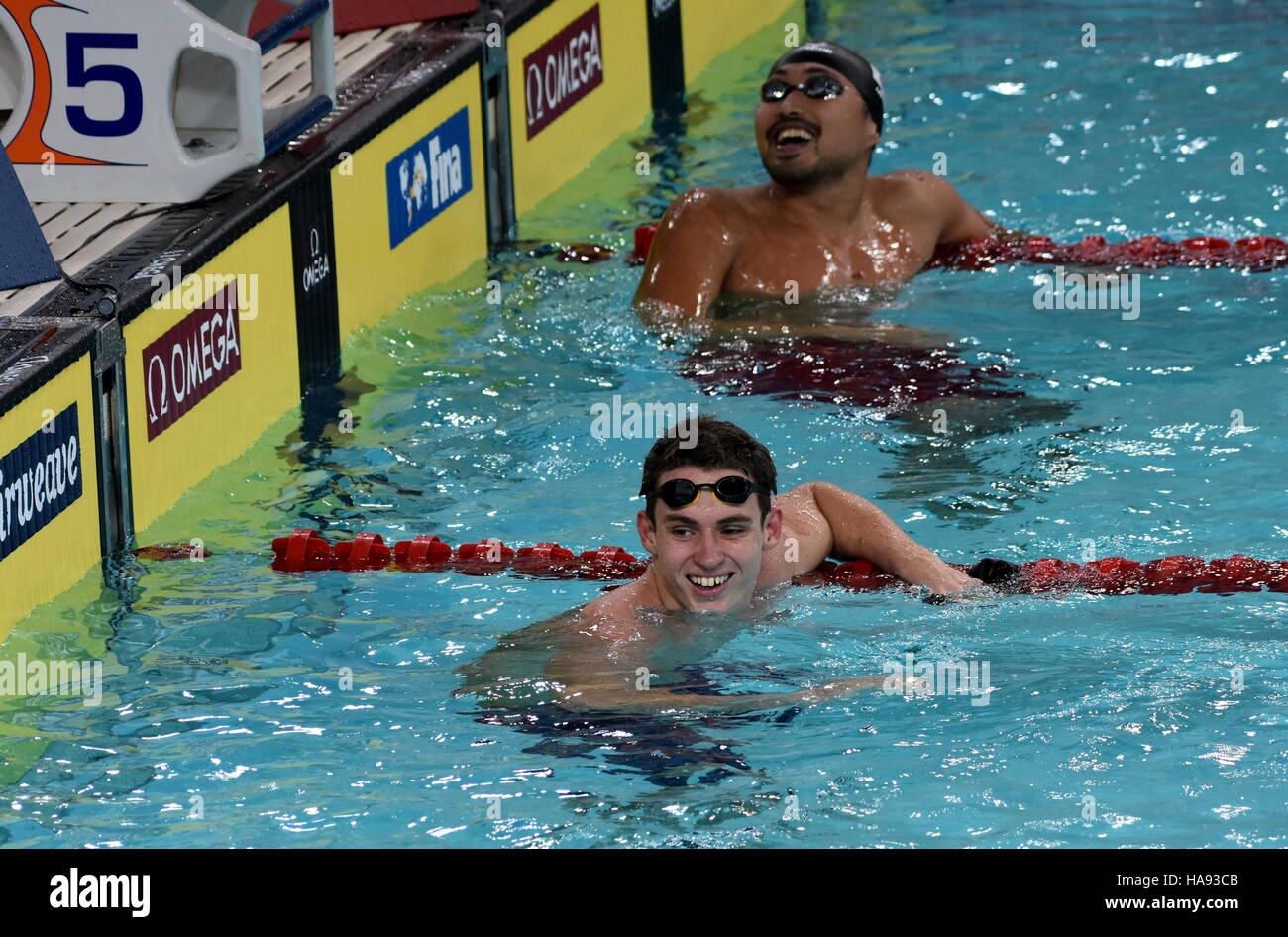 Hong Kong, China - Oct 29, 2016. English competitive swimmer Benjamin ...