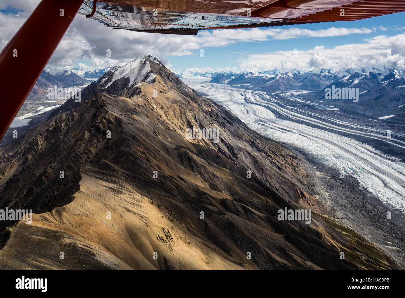 Mount Chitina and Logan Glacier in Alaska National Park provide a ...