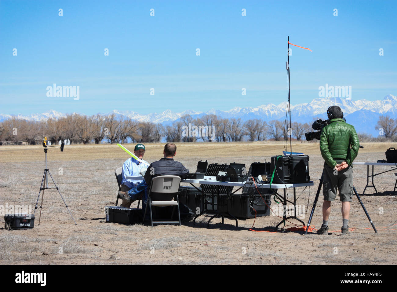 usfwsmtnprairie 7029887905 Filming the Interview Stock Photo - Alamy