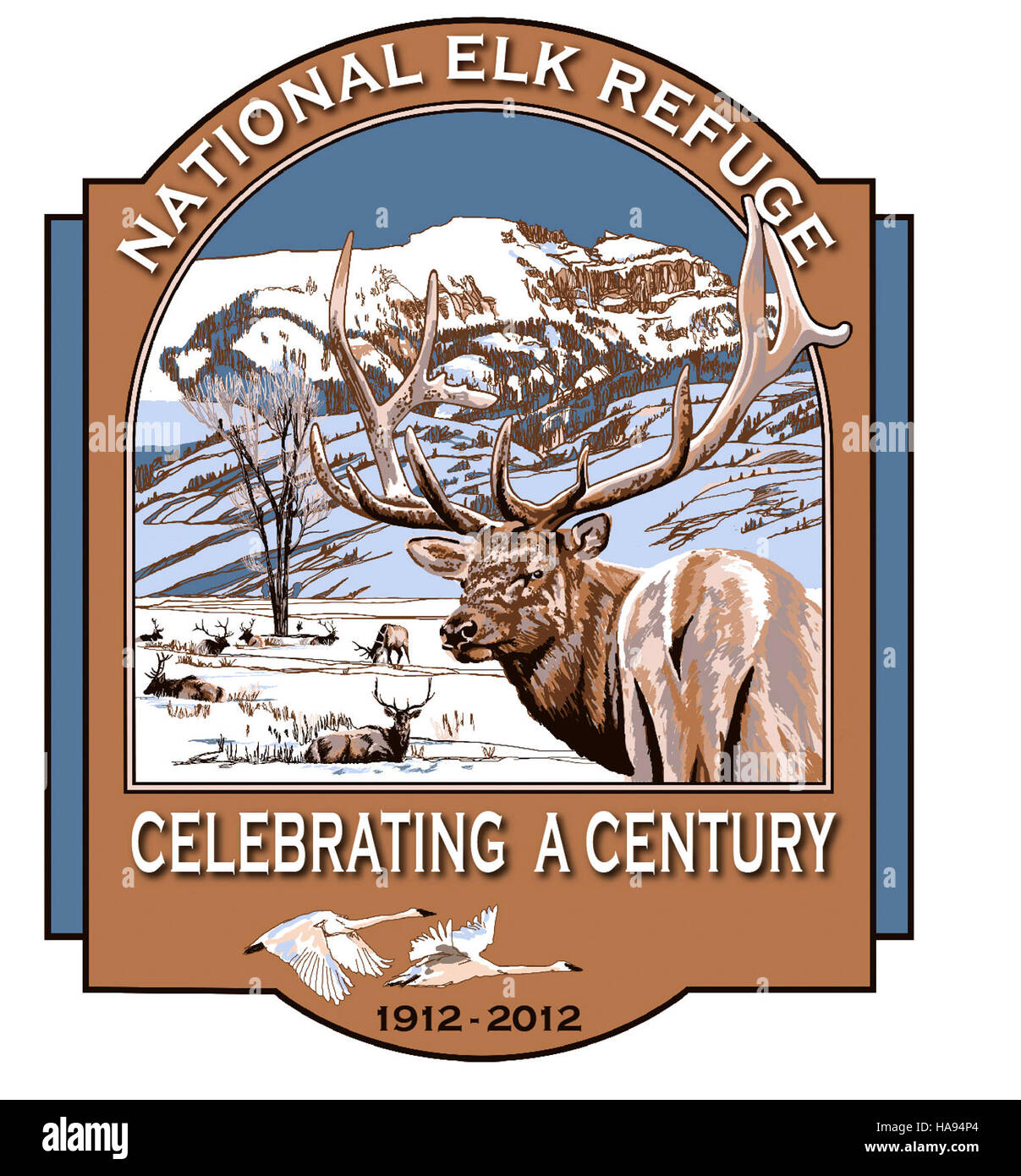 The National Elk Refuge Centennial Logo celebrates 100 years of the ...