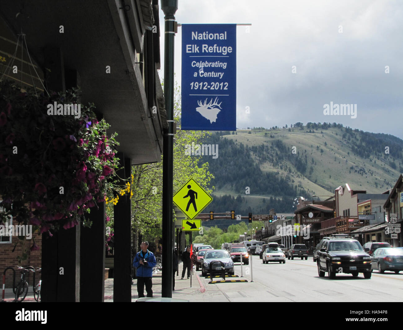 Jackson wyoming downtown hi-res stock photography and images - Alamy