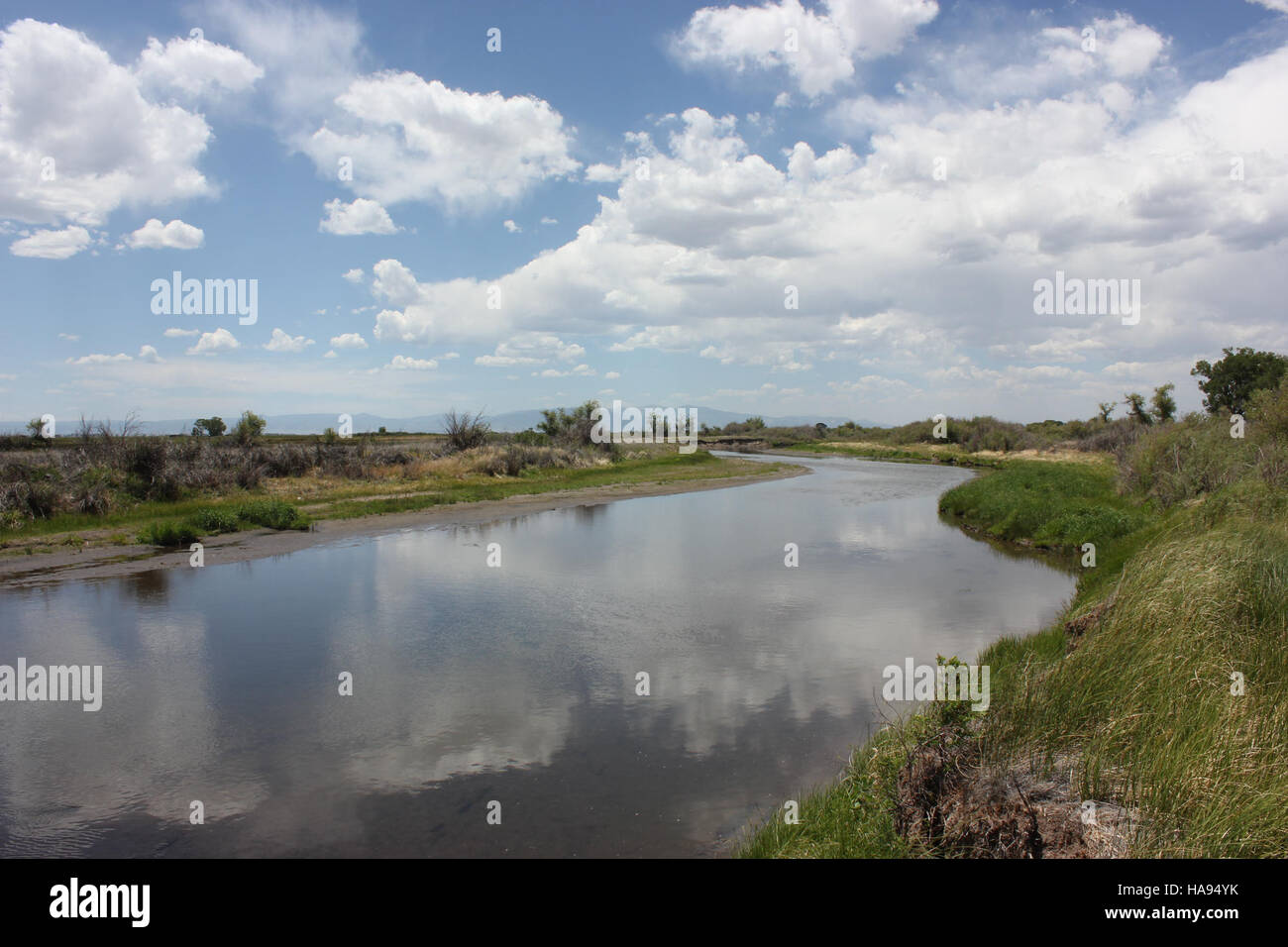 The Rio Grande River flows through diverse landscapes in a National ...