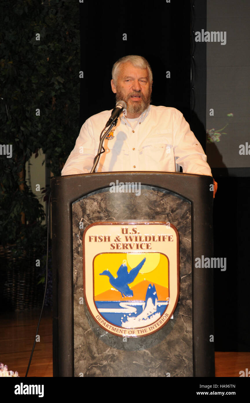 A photograph capturing the Day 2 opening remarks at a wildlife ...