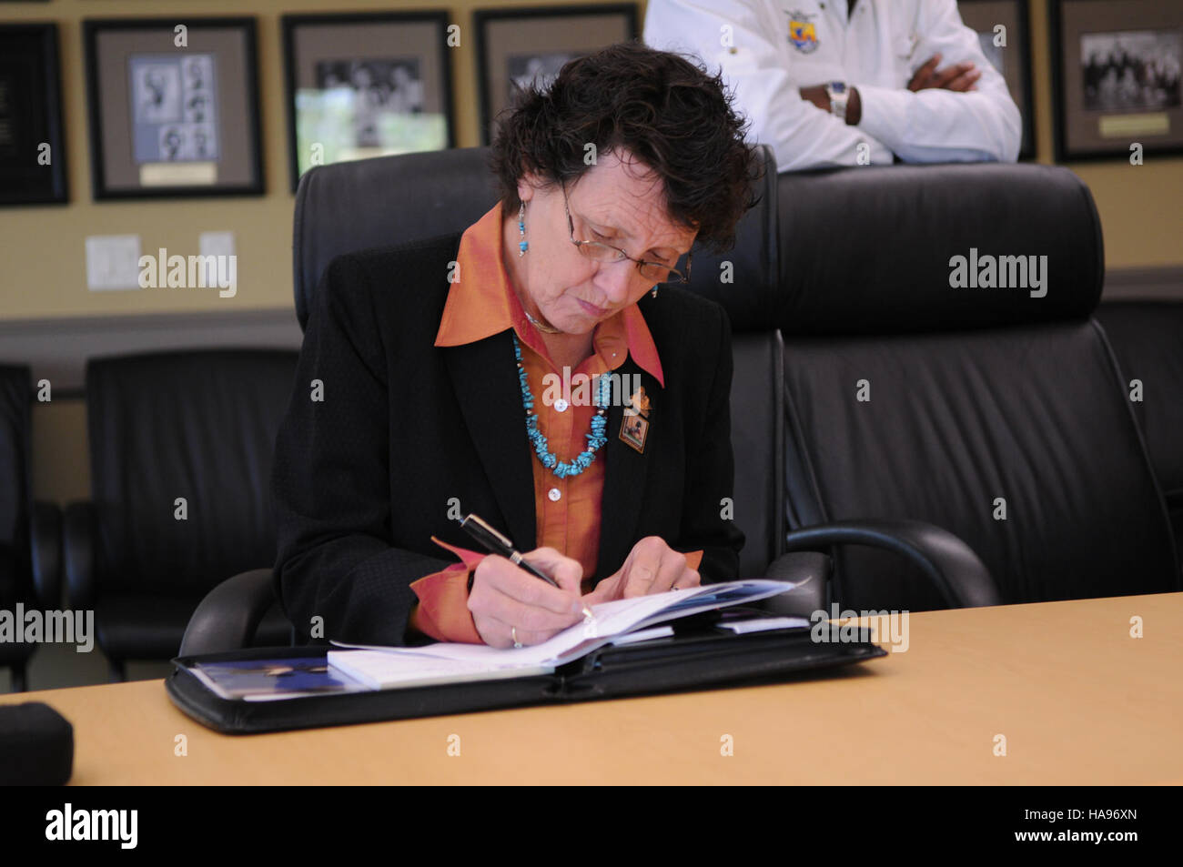 This image shows a *USFWS* (U.S. Fish and Wildlife Service) judging ...