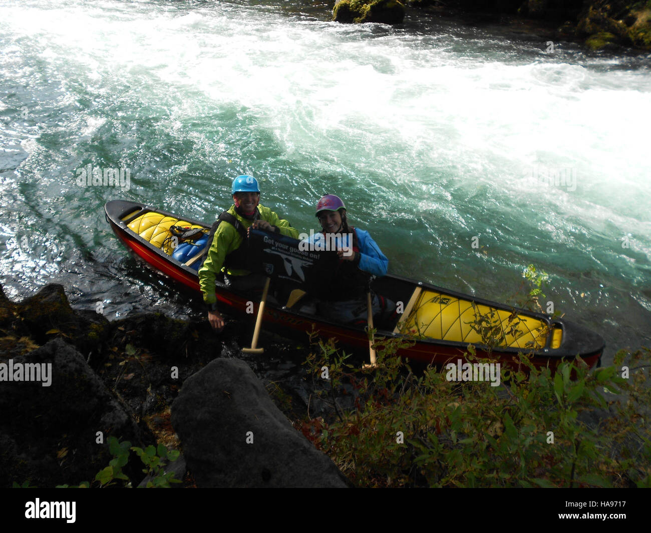 This image captures the excitement and adventure of white-water rafting ...