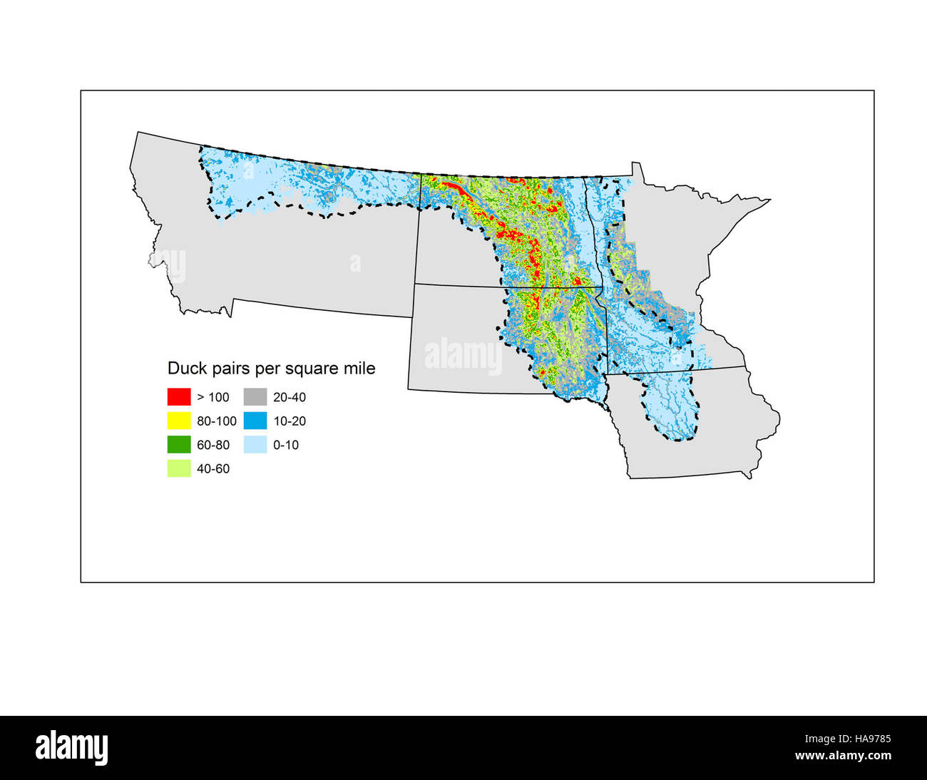 This dataset from the U.S. Fish and Wildlife Service, 'US Duck Density ...