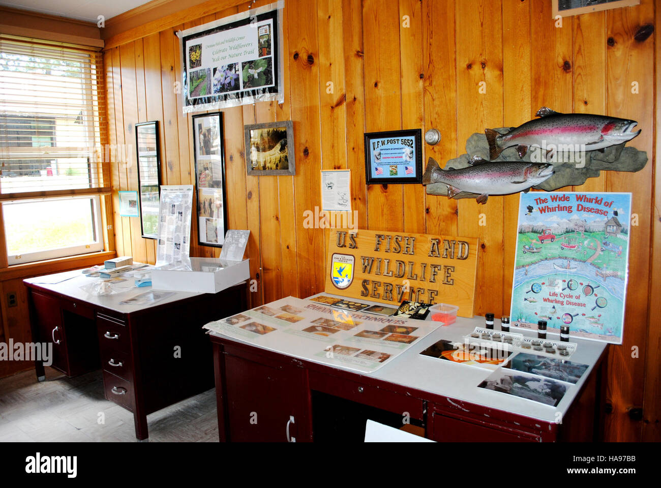 This image depicts the Creston National Fish Hatchery Visitor Center ...