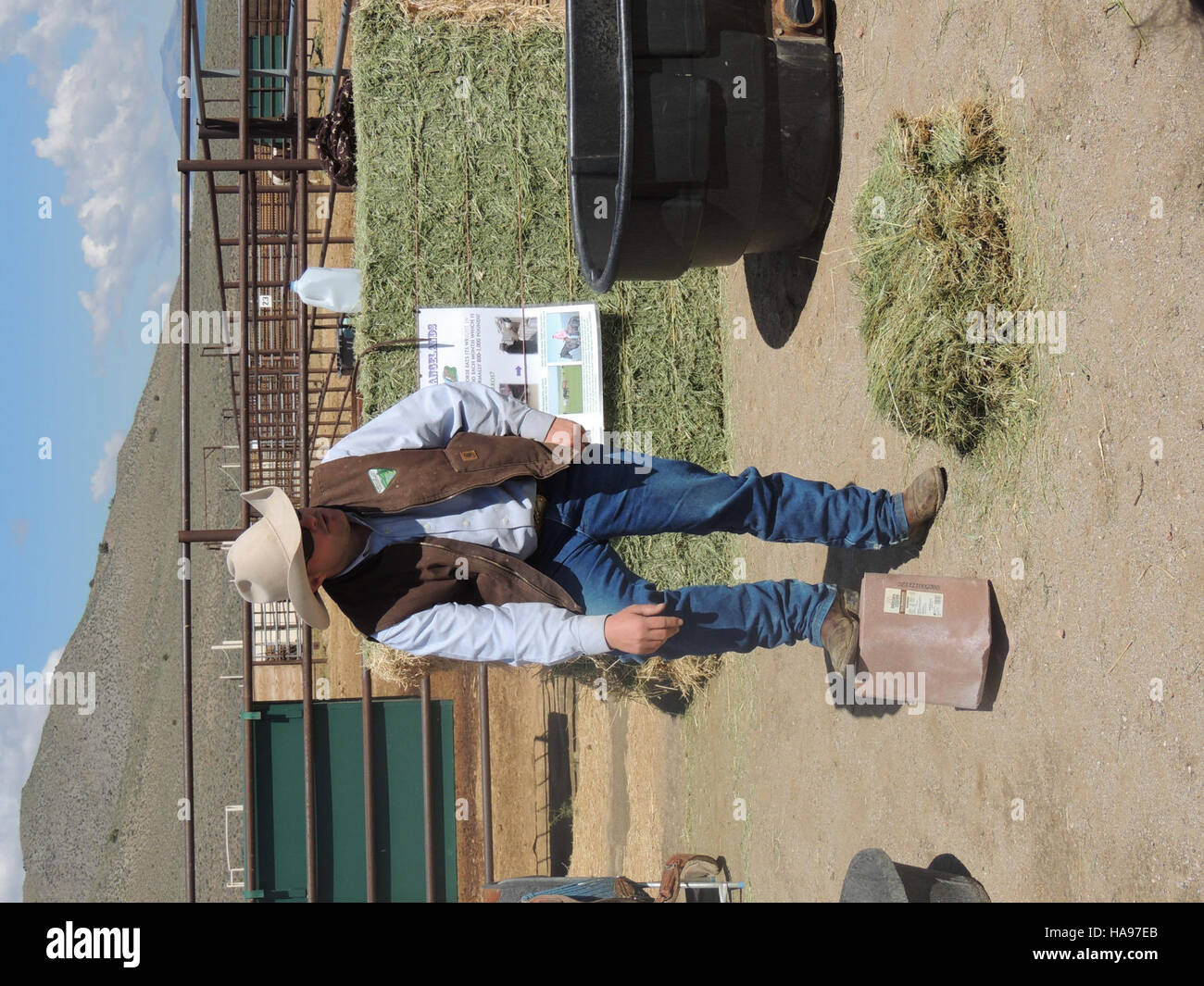 This image shows the visit of a representative (likely Sepulveda) to ...