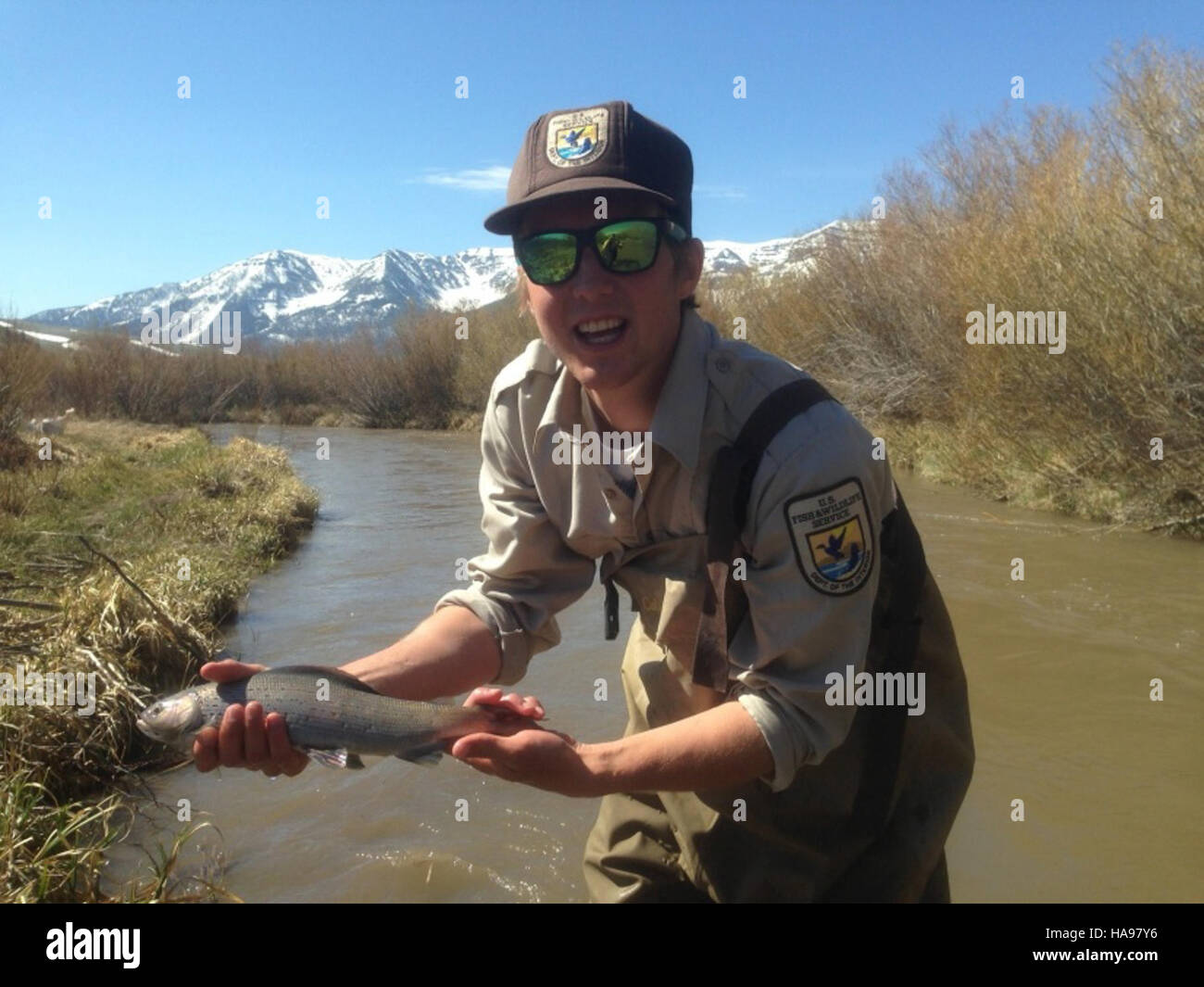 This image features Jason Marsh and Arctic Gralying in a natural ...
