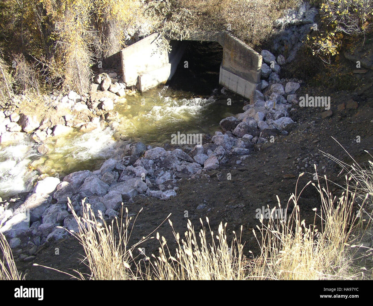 This image shows a culvert in the Mountain Prairie region of the U.S ...