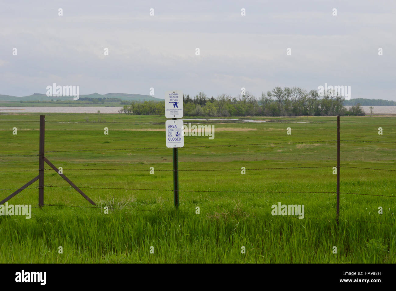 Lake Ilo, located within the National Wildlife Refuge in North Dakota ...