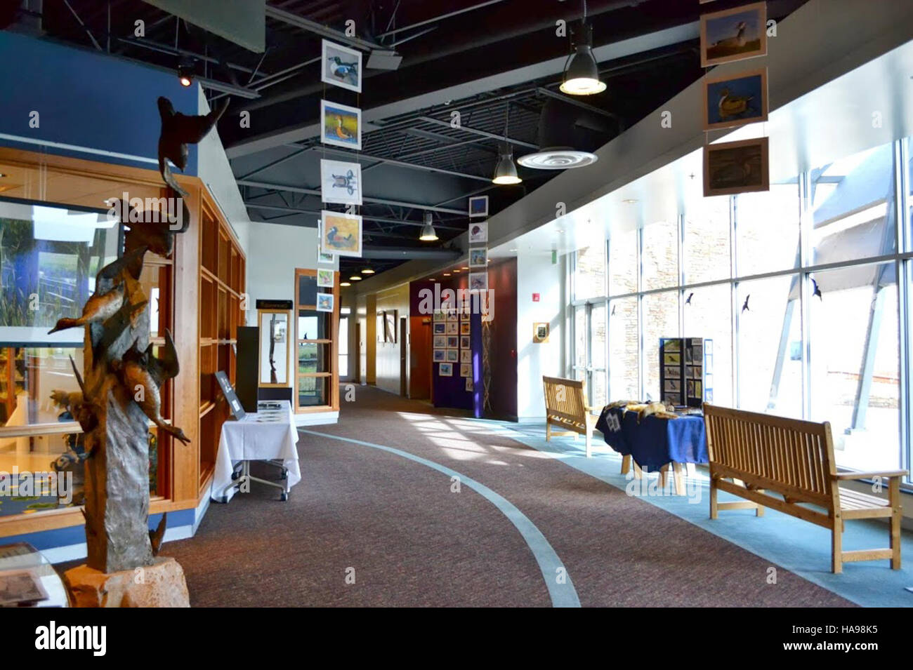 The Bear River Migratory Bird Refuge Visitor Center serves as an ...