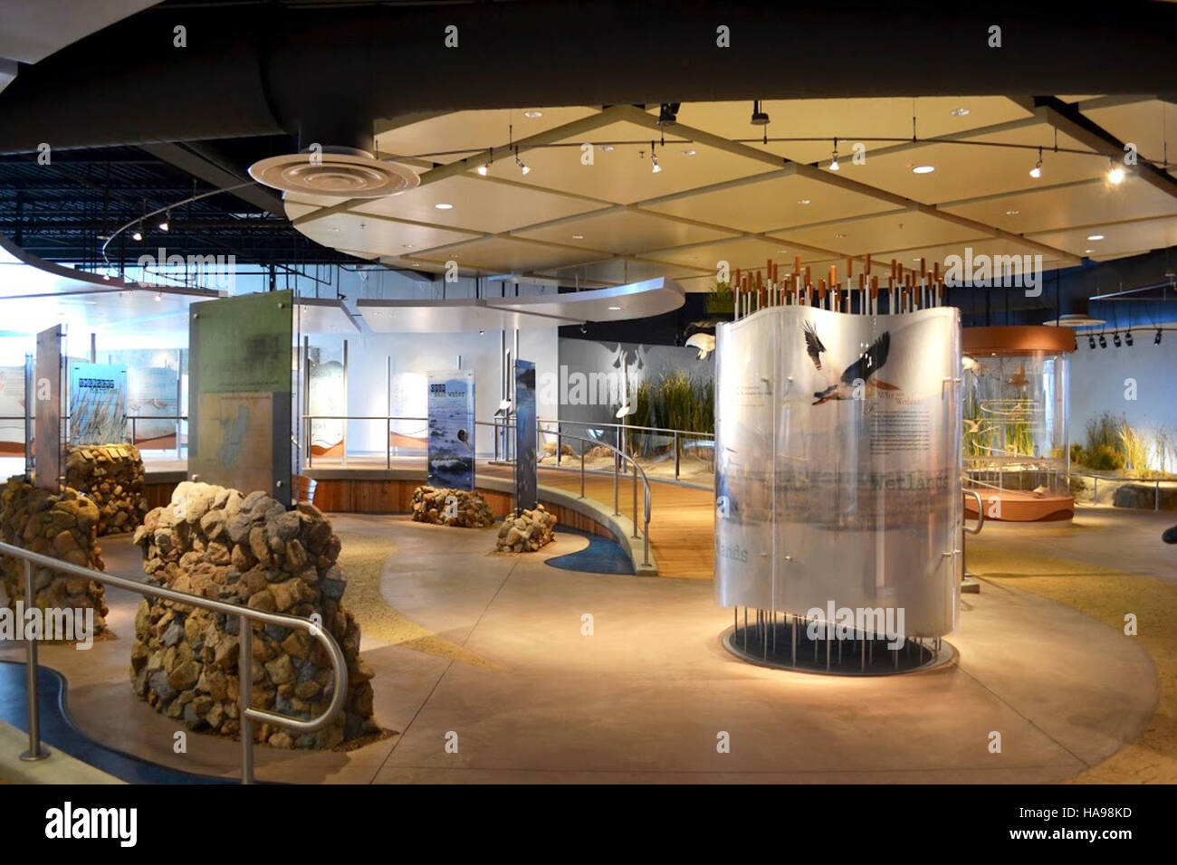 The Bear River Migratory Bird Refuge Visitor Center in Utah serves as a ...