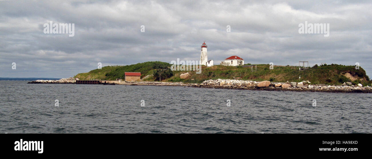 Falkner Island, home to a research station and lighthouse, is a ...